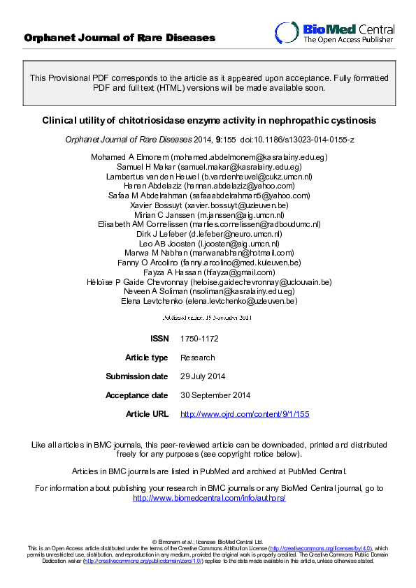 (PDF) Orphanet Journal of Rare Diseases 2014, 9:155 doi:10.1186/s13023 ...