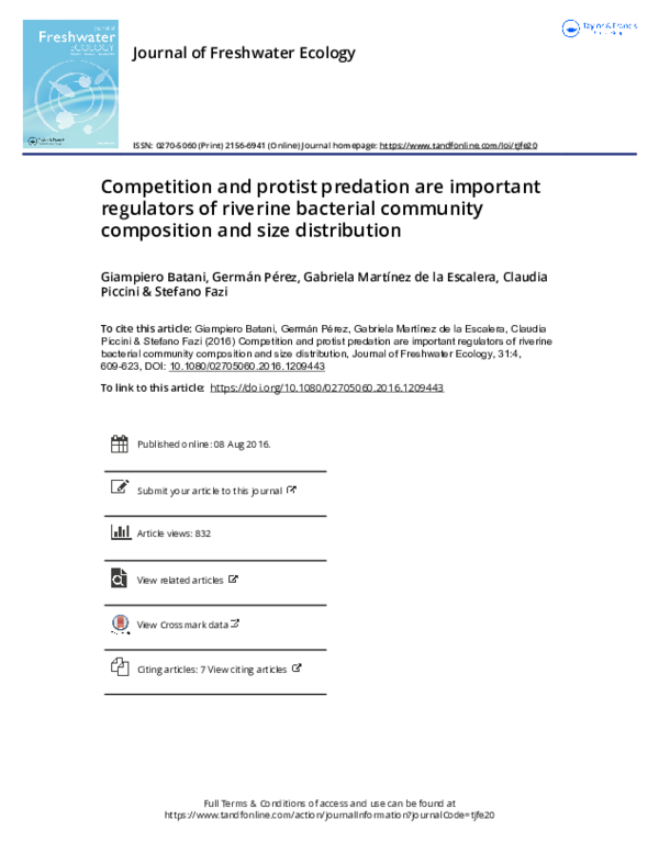 (PDF) Competition and protist predation are important regulators of ...