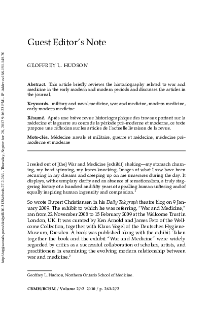 (PDF) Guest Editor’s Note