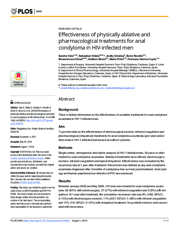 (PDF) Effectiveness of physically ablative and pharmacological ...