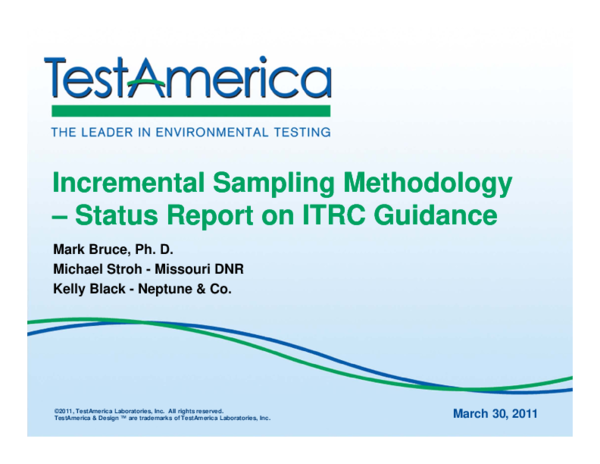 Pdf Incremental Sampling Methodology Status Report On Itrc Guidance
