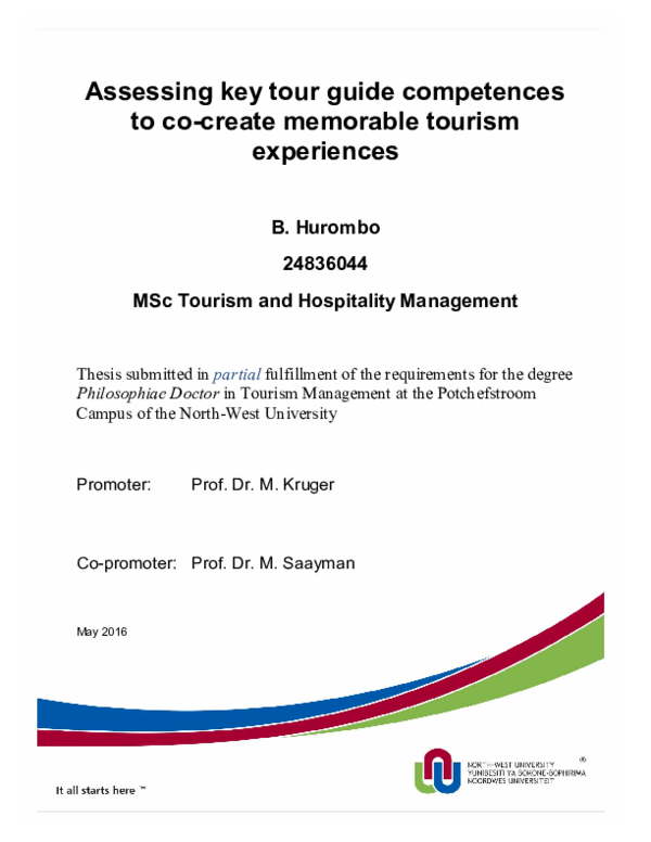 (PDF) Assessing key tour guide competences to co-create memorable ...