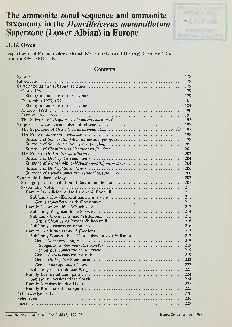 (PDF) The ammonite zonal sequence and ammonite taxonomy in the ...