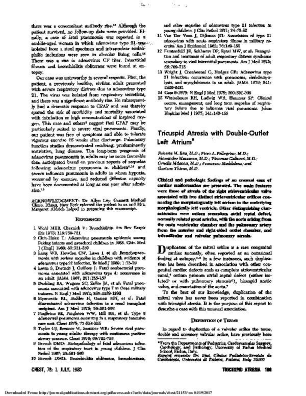 (PDF) Tricuspid atresia with double-outlet left atrium