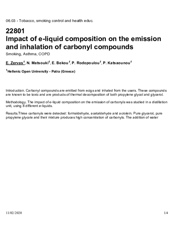 (PDF) Impact of e-liquid composition on the emission and inhalation of ...