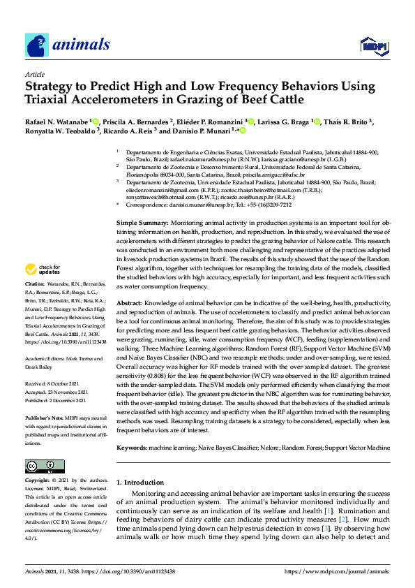 (PDF) Strategy to Predict High and Low Frequency Behaviors Using ...