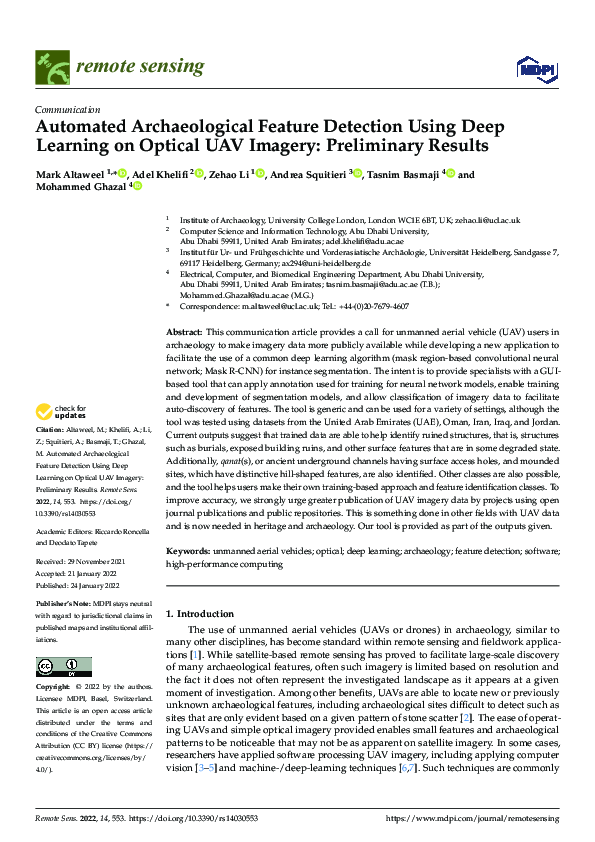 Pdf Automated Archaeological Feature Detection Using Deep Learning On