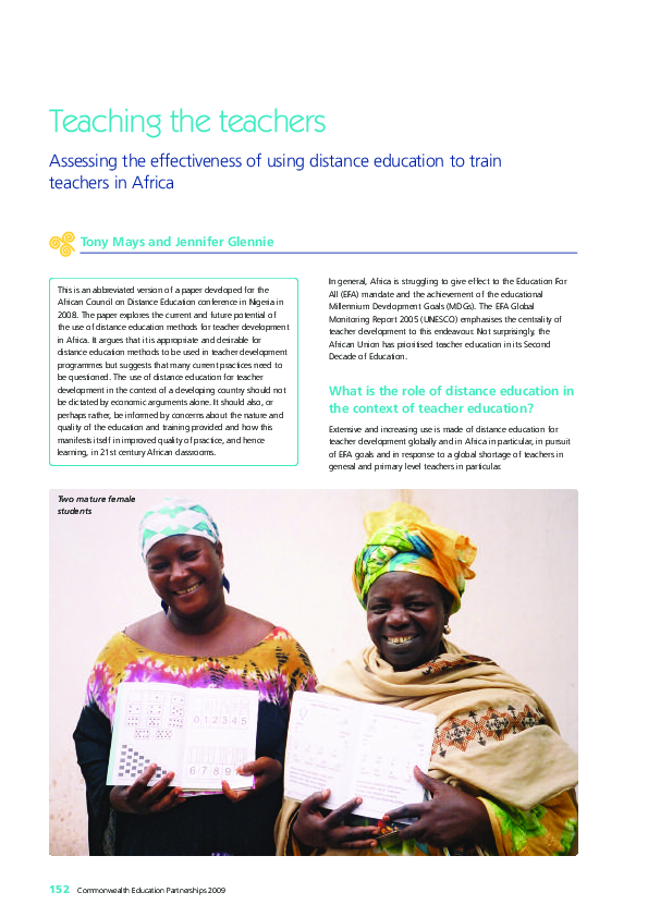 (PDF) Teaching the teachers Assessing the effectiveness of using ...