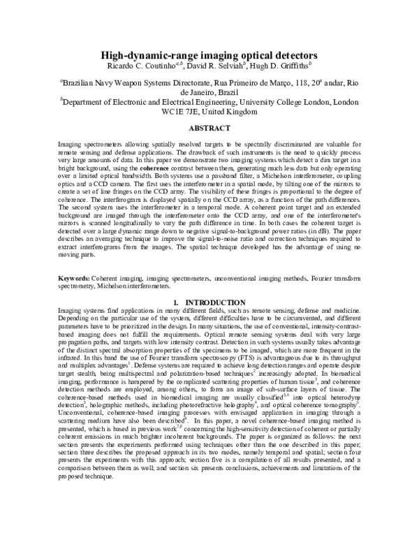 (PDF) High-dynamic-range imaging optical detectors