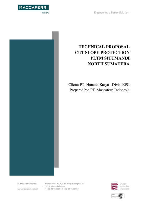 (PDF) Technical Proposal for Slope Protection PLTM Situmandi (17052018)