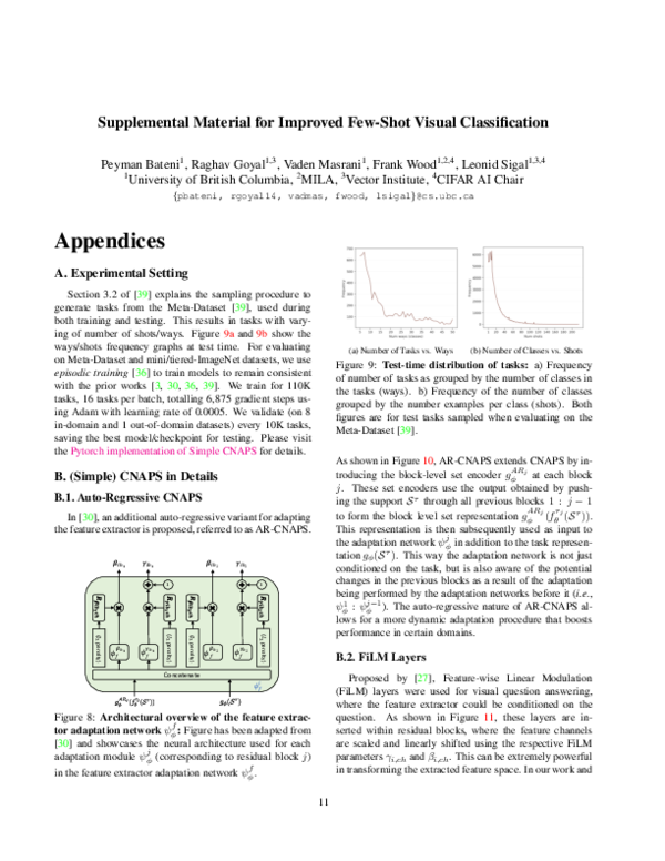 (PDF) Supplemental Material for Improved Few-Shot Visual Classification