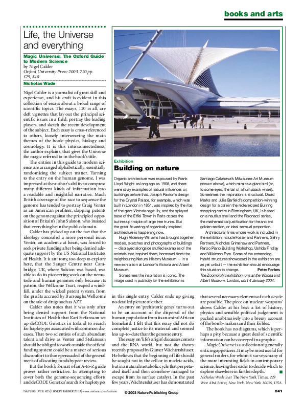 (PDF) Life, the universe and everything