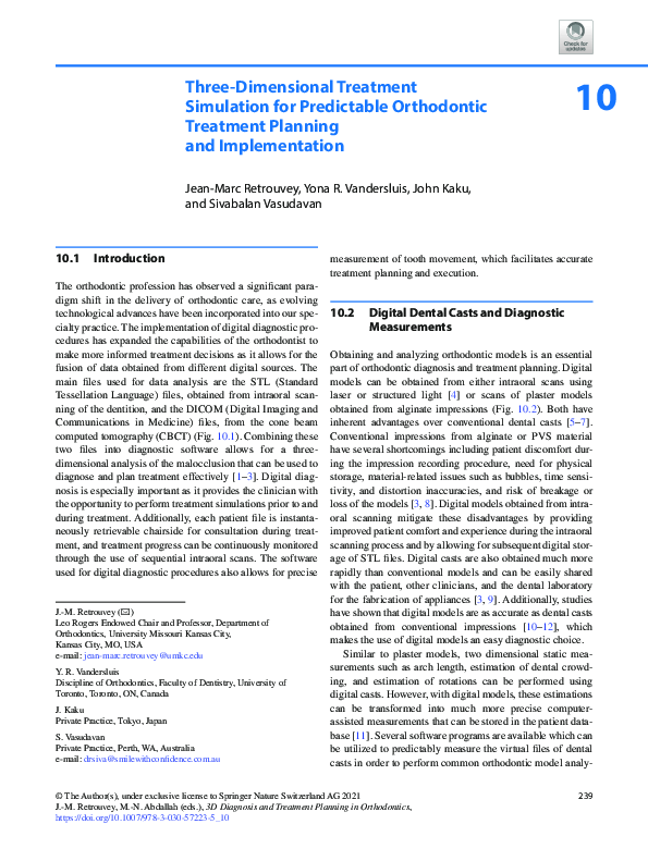 (PDF) Three-Dimensional Treatment Simulation for Predictable ...