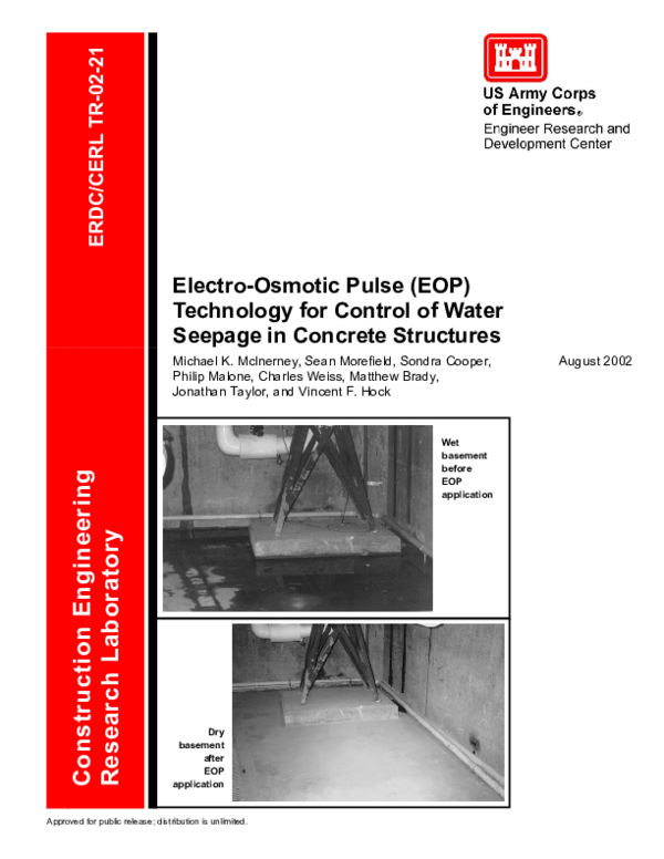 (PDF) Electro-Osmotic Pulse (EOP) Technology for Control of Water ...