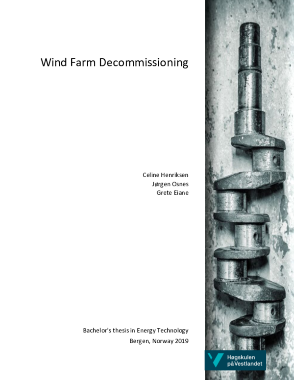 (PDF) Wind Farm Decommissioning
