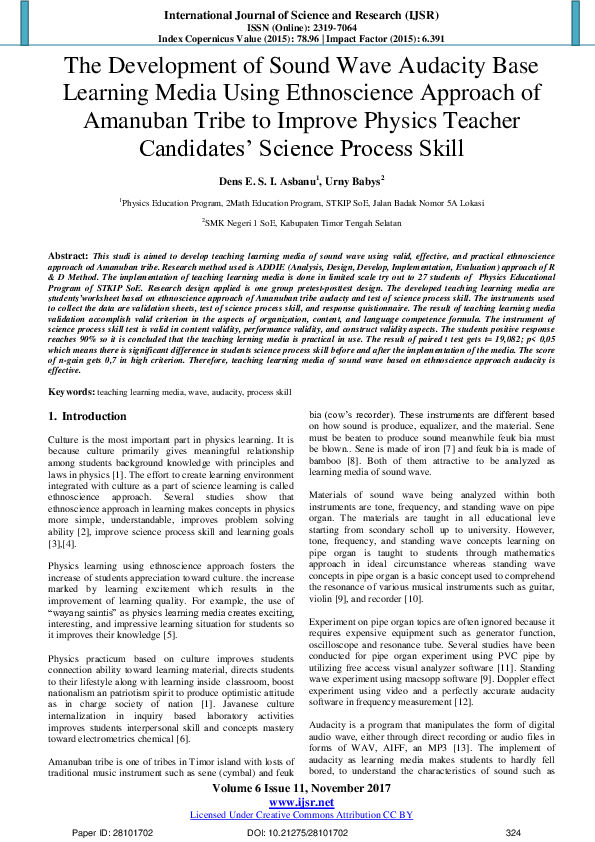 (PDF) The Development of Sound Wave Audacity Base Learning Media Using ...
