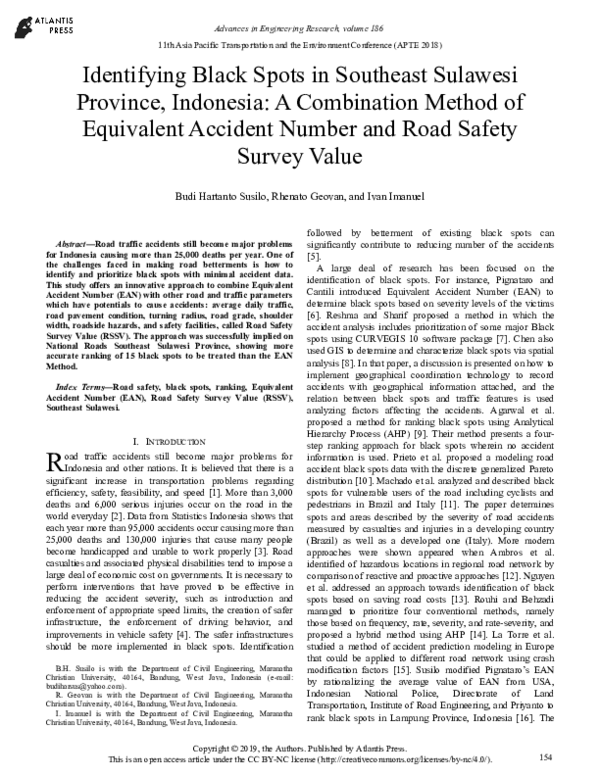 (PDF) Identifying Black Spots in Southeast Sulawesi Province, Indonesia ...