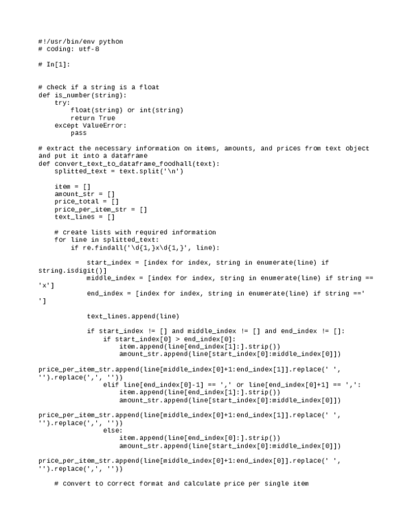 Python Price Extractor from Receipt Image