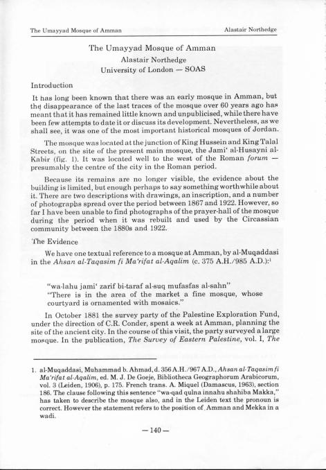 (PDF) The Umayyad Mosque of Amman