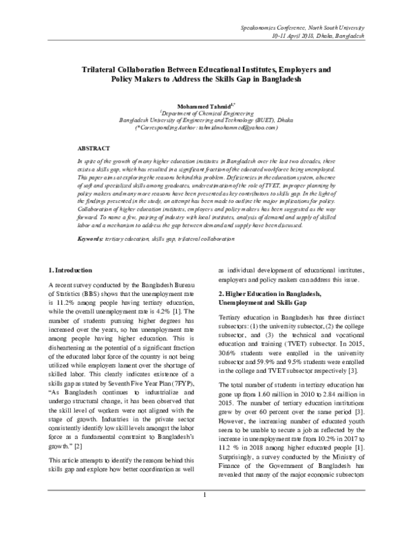 (PDF) Trilateral Collaboration Between Educational Institutes ...