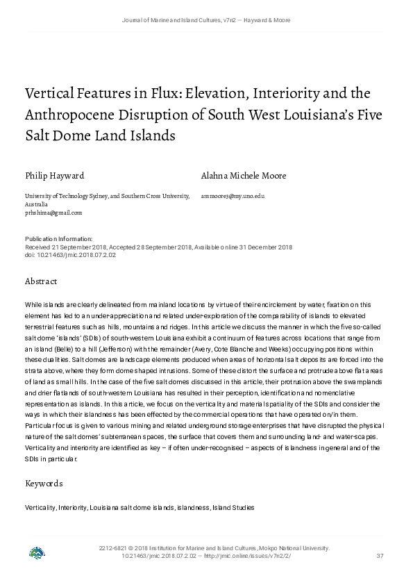 (PDF) Vertical Features in Flux: Elevation, Interiority and the ...
