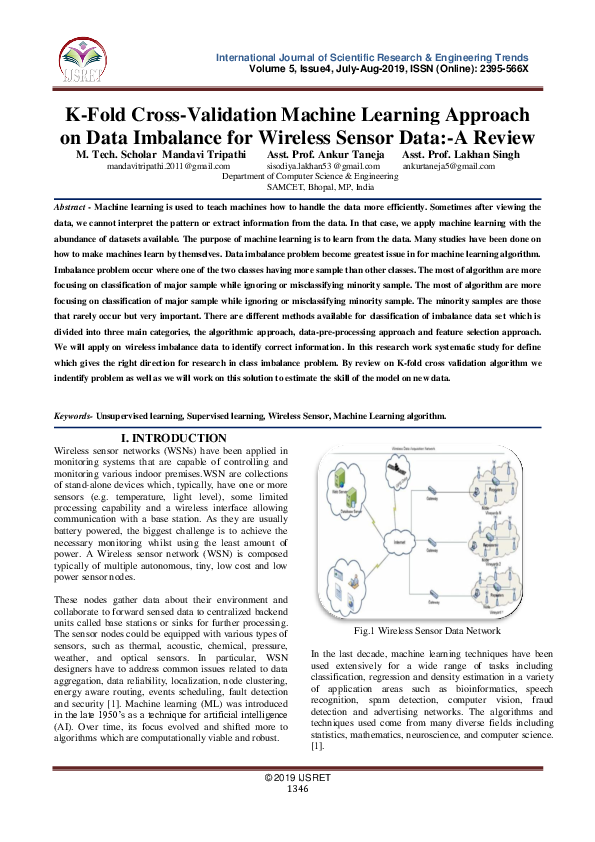(PDF) K-Fold Cross-Validation Machine Learning Approach on Data ...