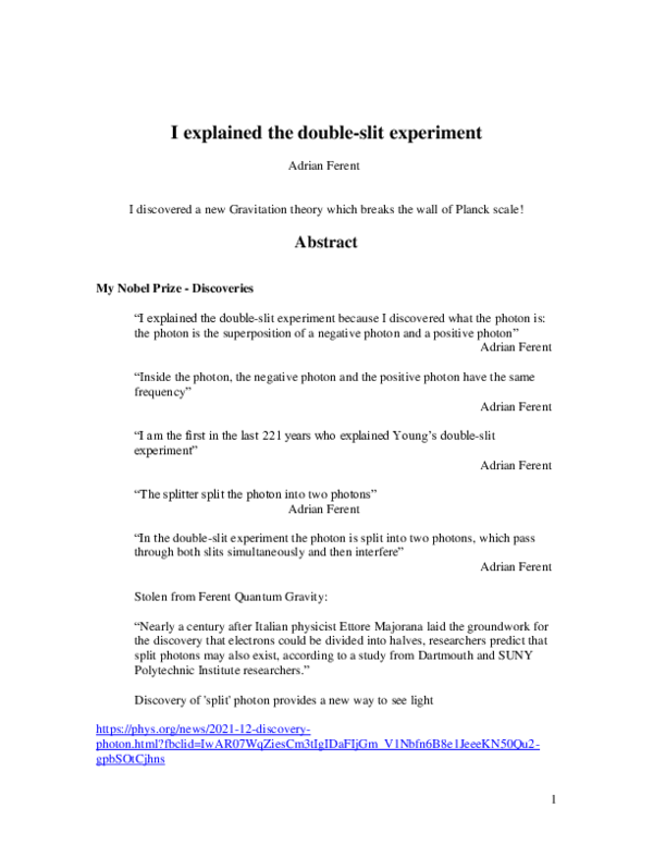 (PDF) I explained the double-slit experiment