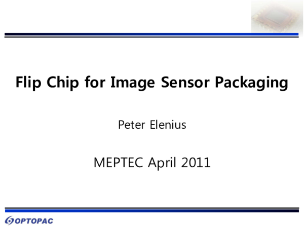(PDF) Flip Chip for Image Sensor Packaging