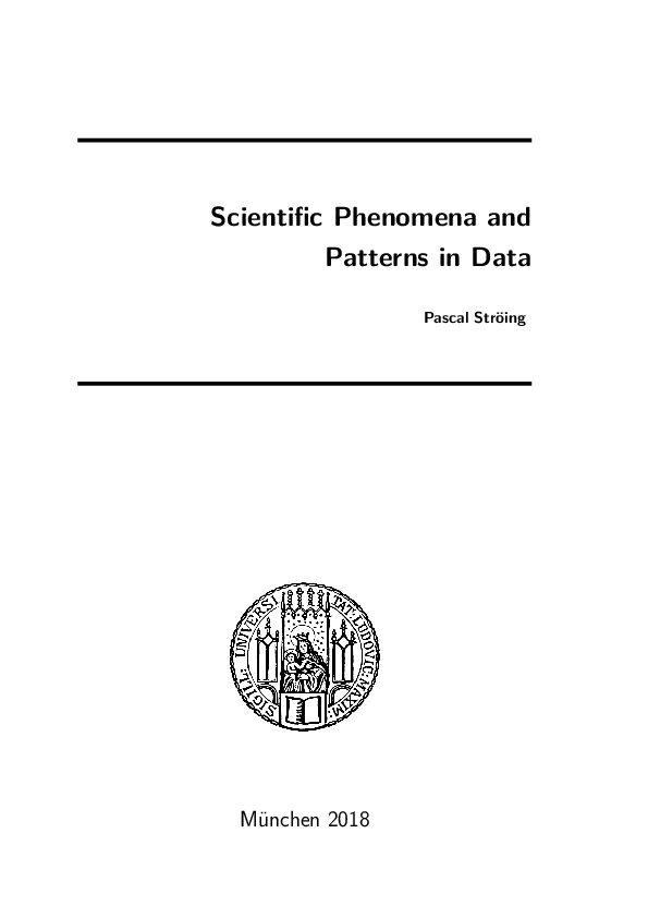 (PDF) Scientific phenomena and patterns in data