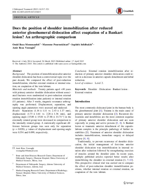 (PDF) Does the position of shoulder immobilization after reduced ...