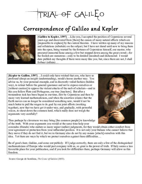(PDF) The trial of Galileo