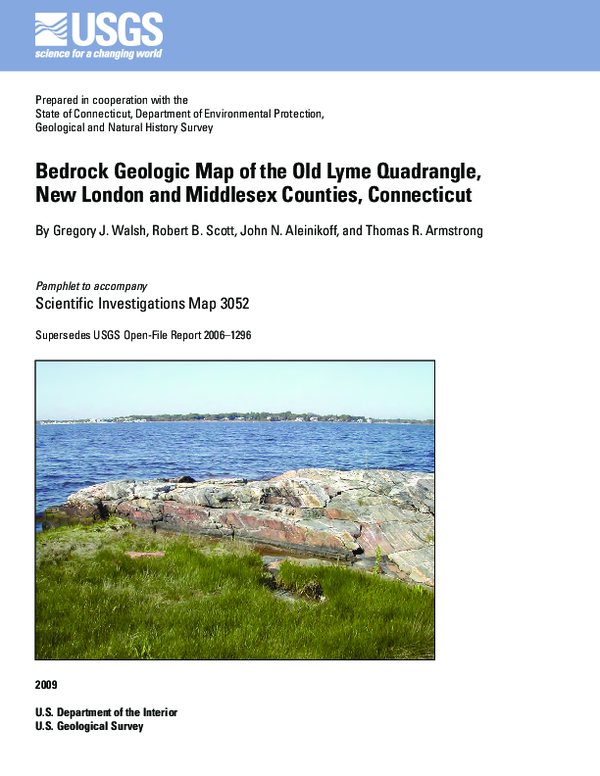 (PDF) Bedrock Geologic Map of the Old Lyme Quadrangle, New London and ...