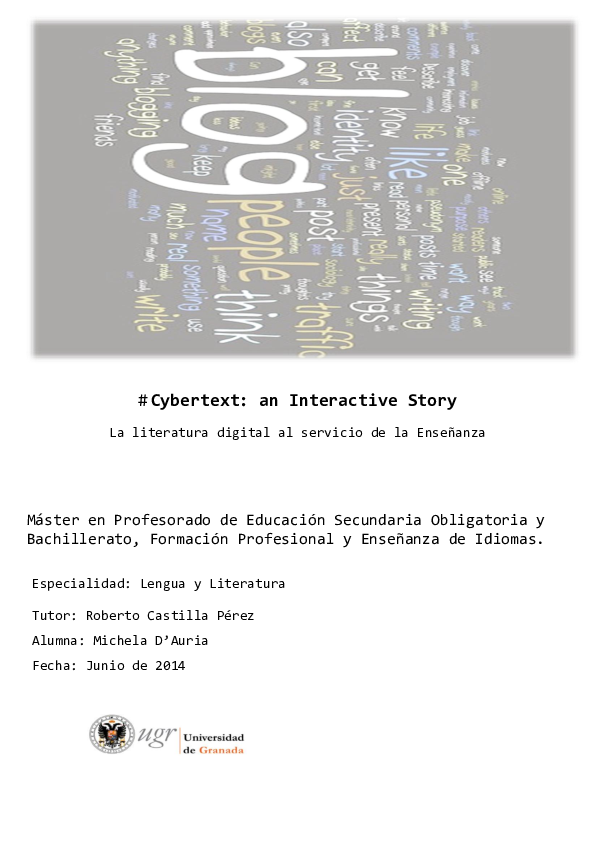 (PDF) Cybertext an Interactive Story. La literatura Digital al servicio ...