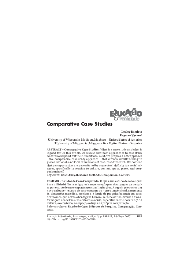 (PDF) Comparative Case Studies