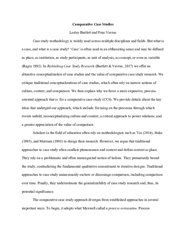 (PDF) Comparative Case Studies for FreshEd 5 Aug 2016