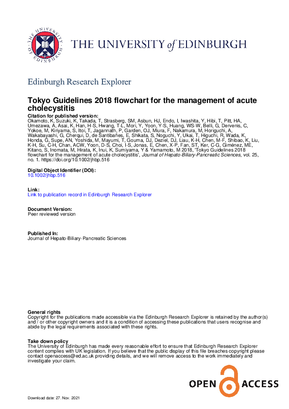 (PDF) Tokyo Guidelines 2018 flowchart for the management of acute ...