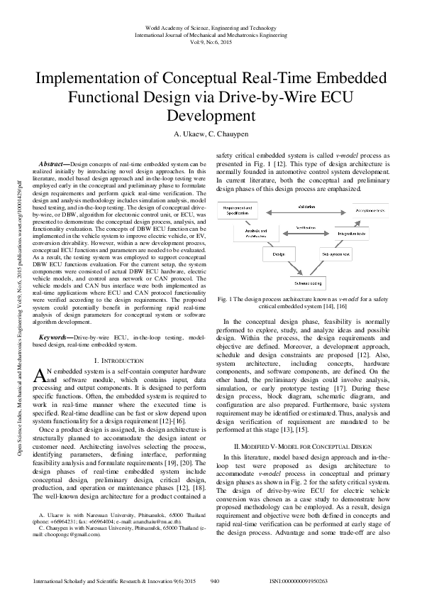 (PDF) Implementation of Conceptual Real-Time Embedded Functional Design ...