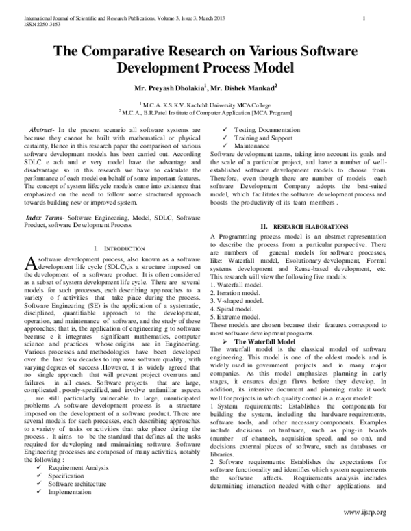 (PDF) Development Process Model