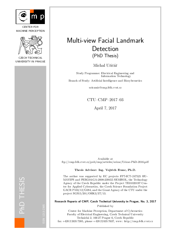 (PDF) Multi-view Facial Landmark Detection
