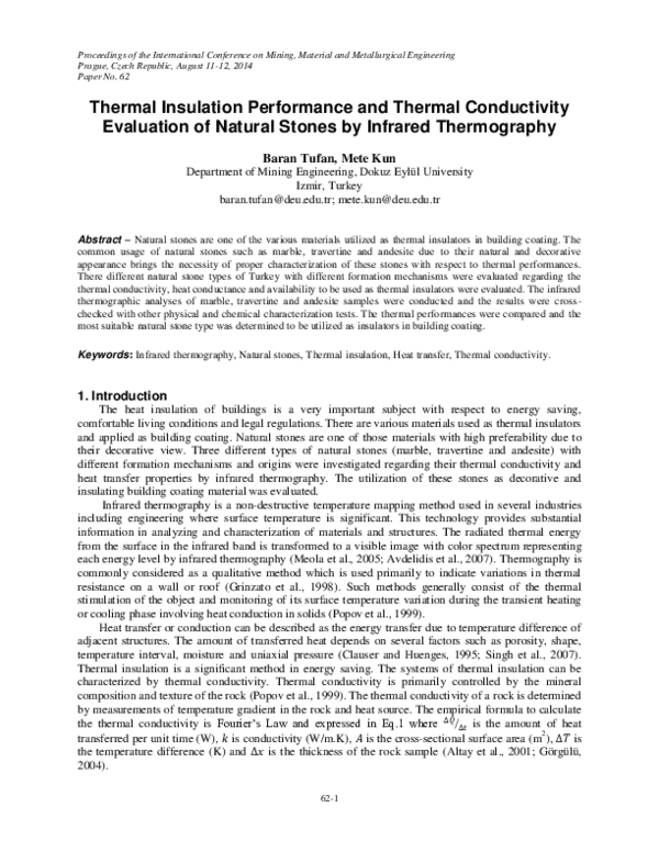 (PDF) Thermal Insulation Performance and Thermal Conductivity ...