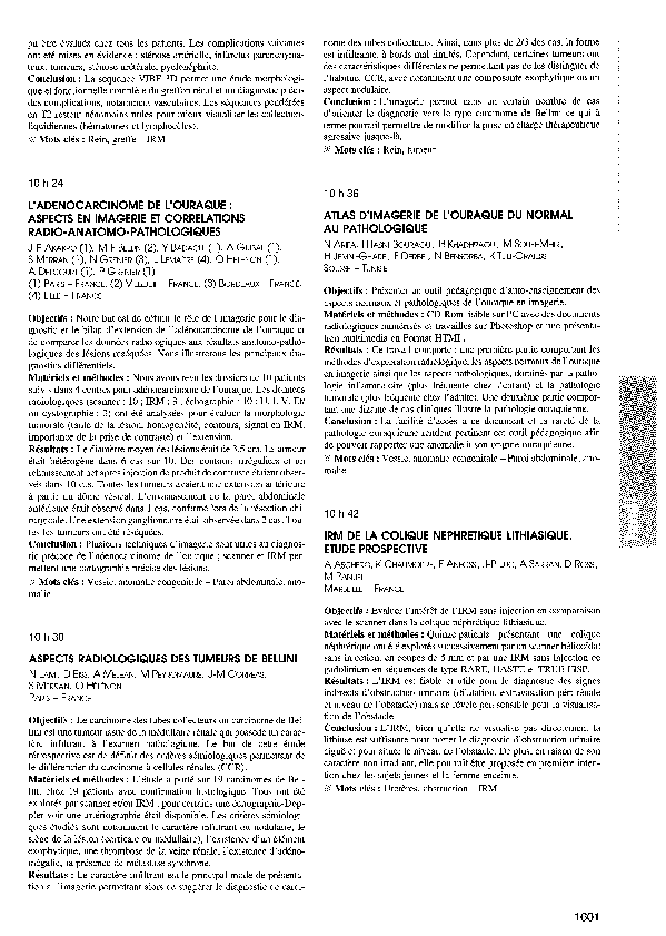 (PDF) L’adenocarcinome de l’ouraque : aspects en imagerie et ...