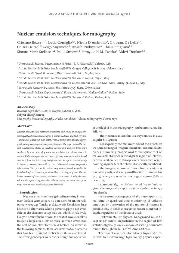 (PDF) A Nuclear Emulsion Detector for the Muon Radiography of a Glacier ...