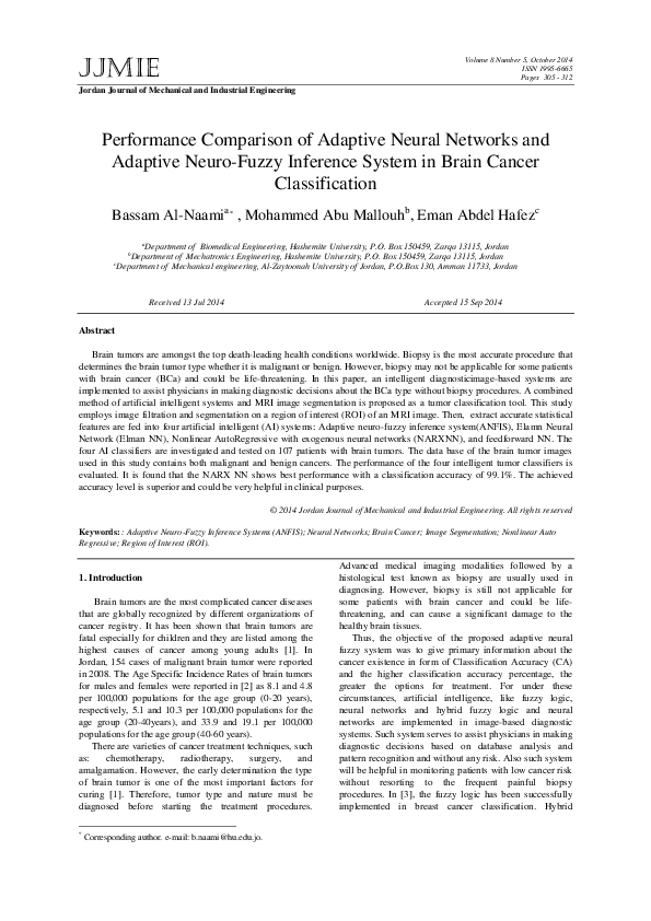 Pdf Performance Comparison Of Adaptive Neural Networks And Adaptive Neuro Fuzzy Inference