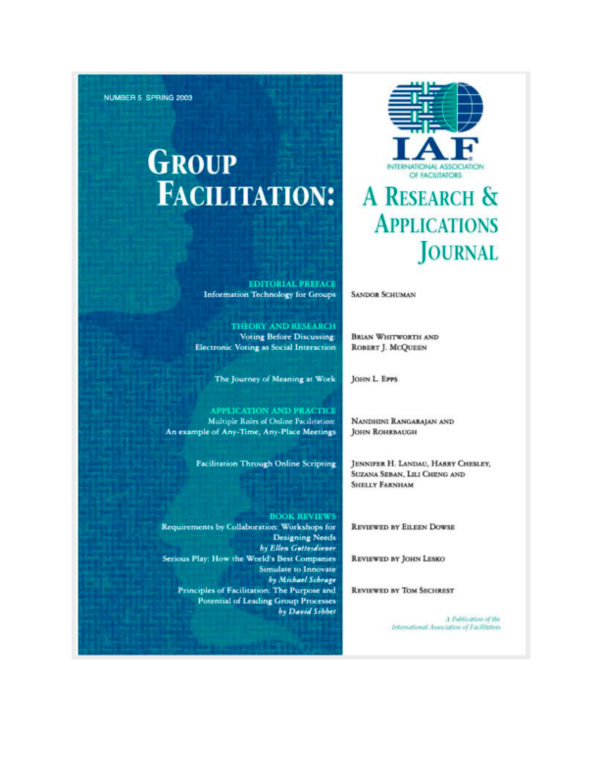 (PDF) Principles of Facilitation: The Purpose and Potential of Leading ...