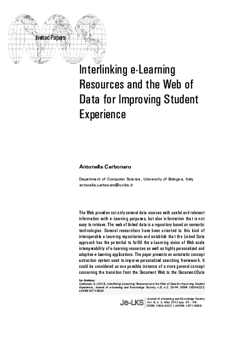 (PDF) Interlinking e-Learning Resources and the Web of Data for ...