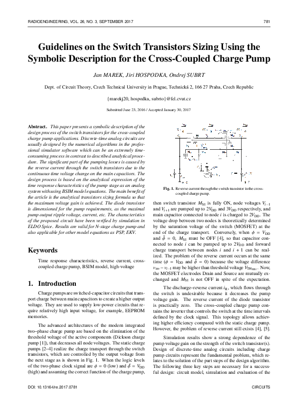 (PDF) Guidelines on the Switch Transistors Sizing Using the Symbolic ...