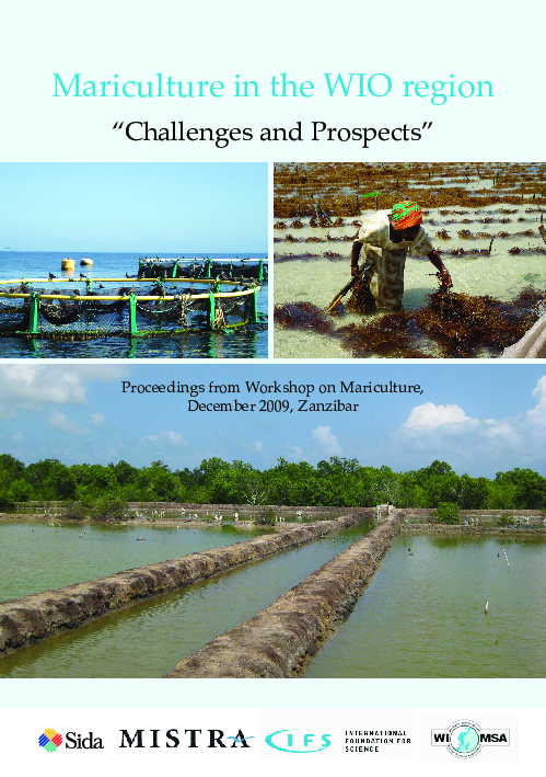 (PDF) Mariculture in the WIO region