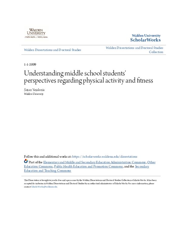 (PDF) Understanding middle school students' perspectives regarding ...