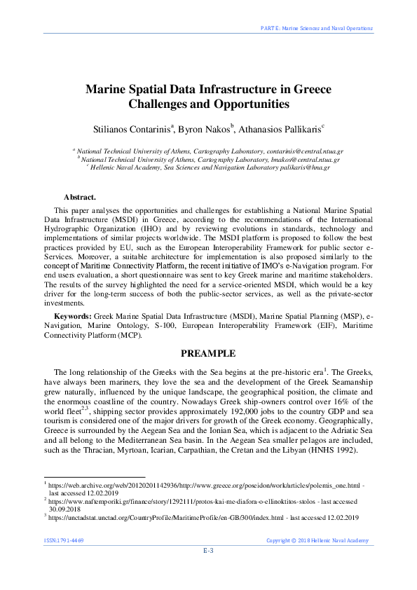 (PDF) Marine Spatial Data Infrastructure in Greece Challenges and ...