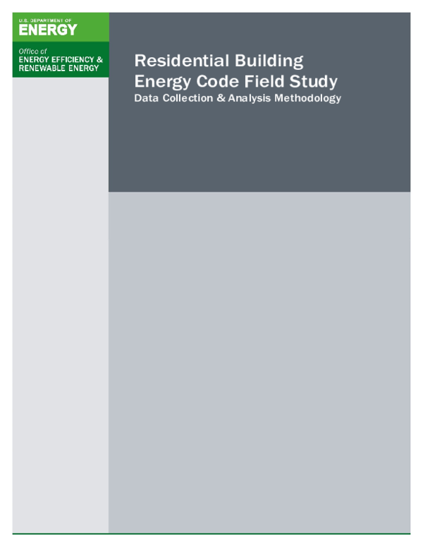 (PDF) Residential Building Energy Code Field Study